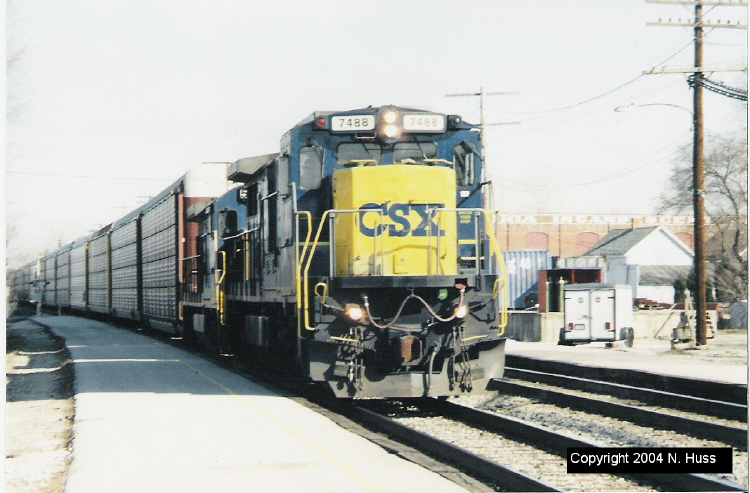 CSX 7488 Westbound at Fostoria